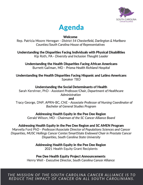 Health Equity in the Pee Dee - Town of Lamar , South Carolina