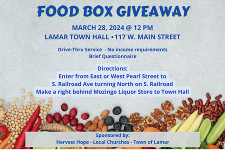 Food Box Giveaway - Town of Lamar , South Carolina